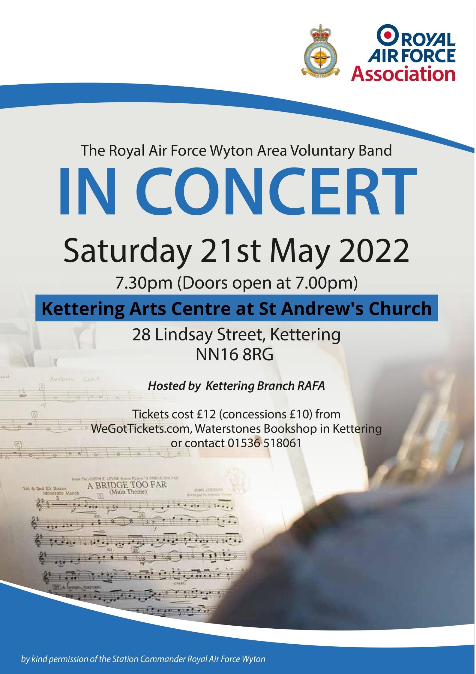 The Royal Air Force Wyton Area Voluntary Band LIVE IN CONCERT ...